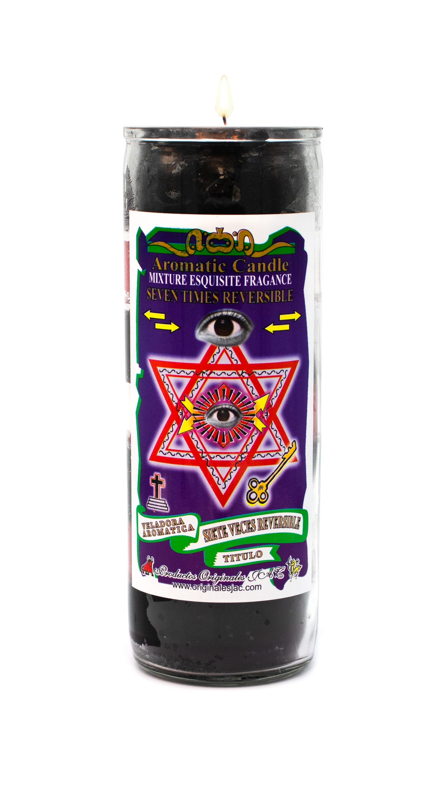 SIETE VECES REVERSIBLE – Veladora Titulo